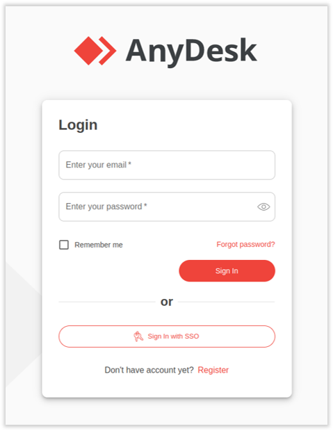 Compte AnyDesk